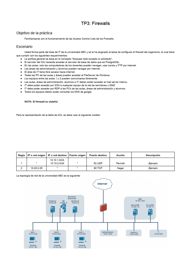 TP3 - Firewalls | PDF