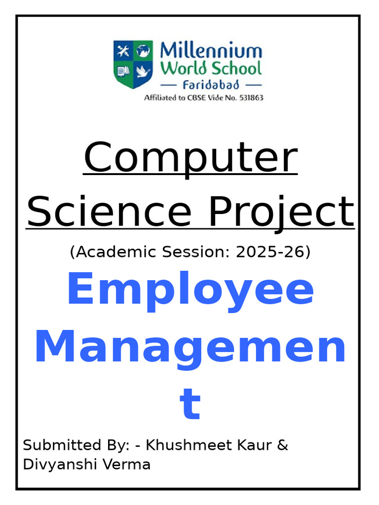 Computer Science Project | PDF | Command Line Interface | Computer File