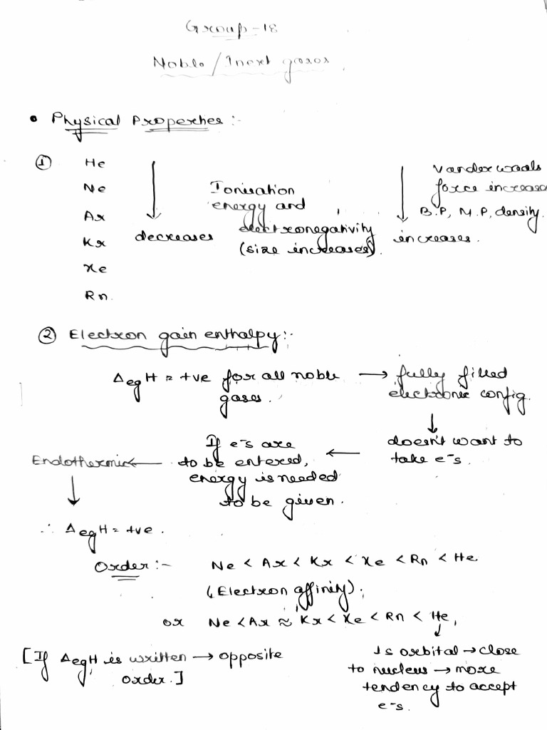 P Block (Group 18) | PDF