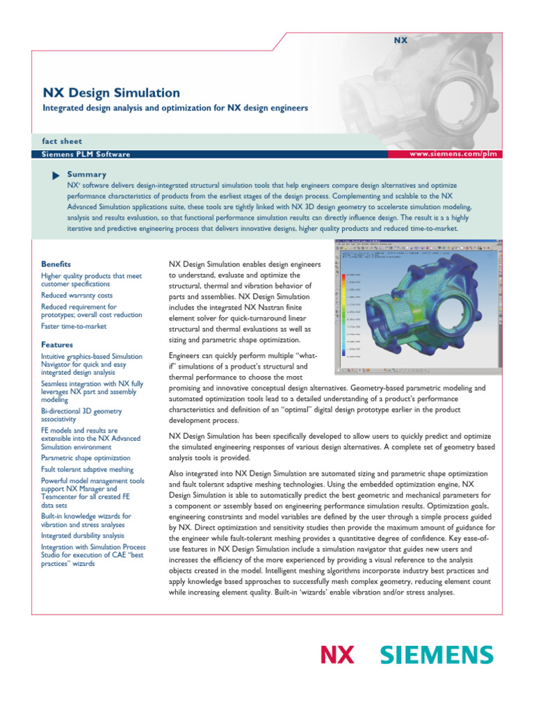 NX Design Simulation Fs W 1 - tcm841-4361 | PDF | Simulation ...