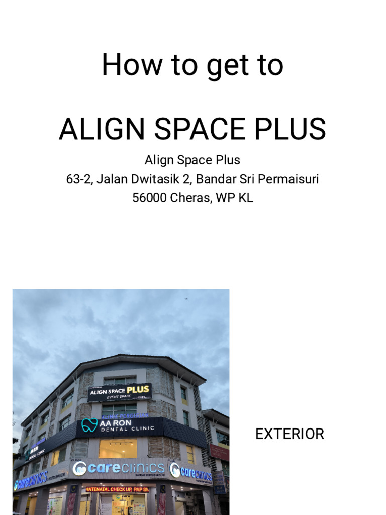 How To Get To Align Space Plus | PDF