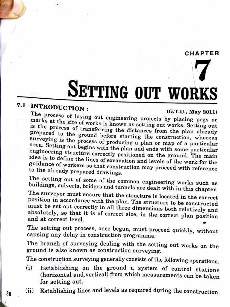 Setting Out Work | PDF
