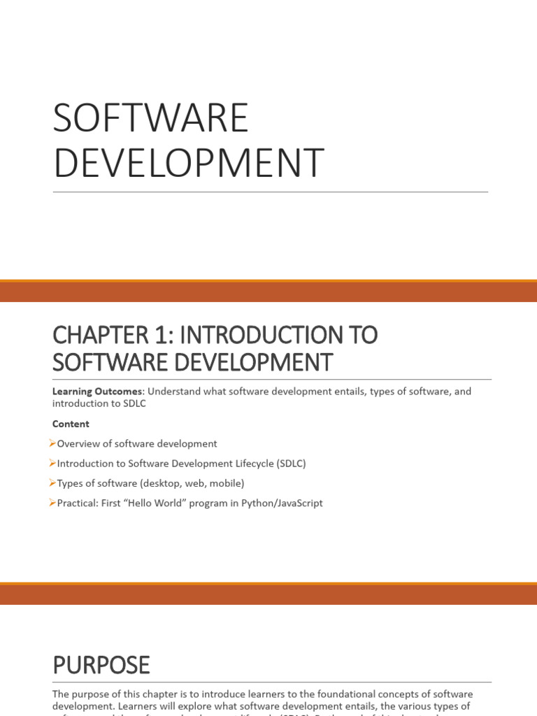 Software Development 250920 084230 | PDF | Object Oriented Programming ...
