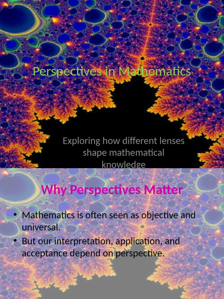 Perspectives in Math Part 1 | PDF | Mathematics | Mathematical Proof