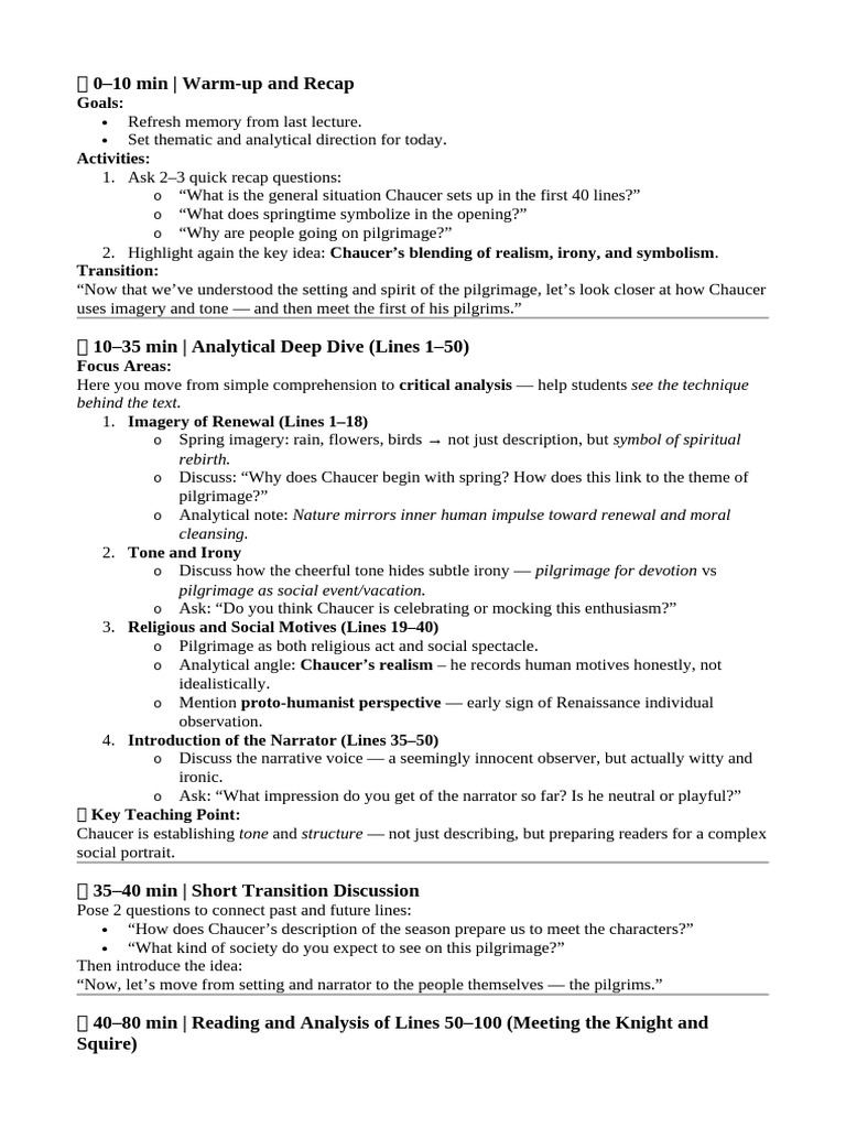 Lecture 3 Classical Poetry | PDF | Chivalry | Knight