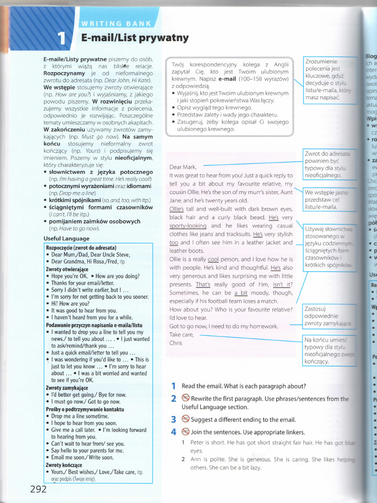 Writing Bank 1-4 | PDF