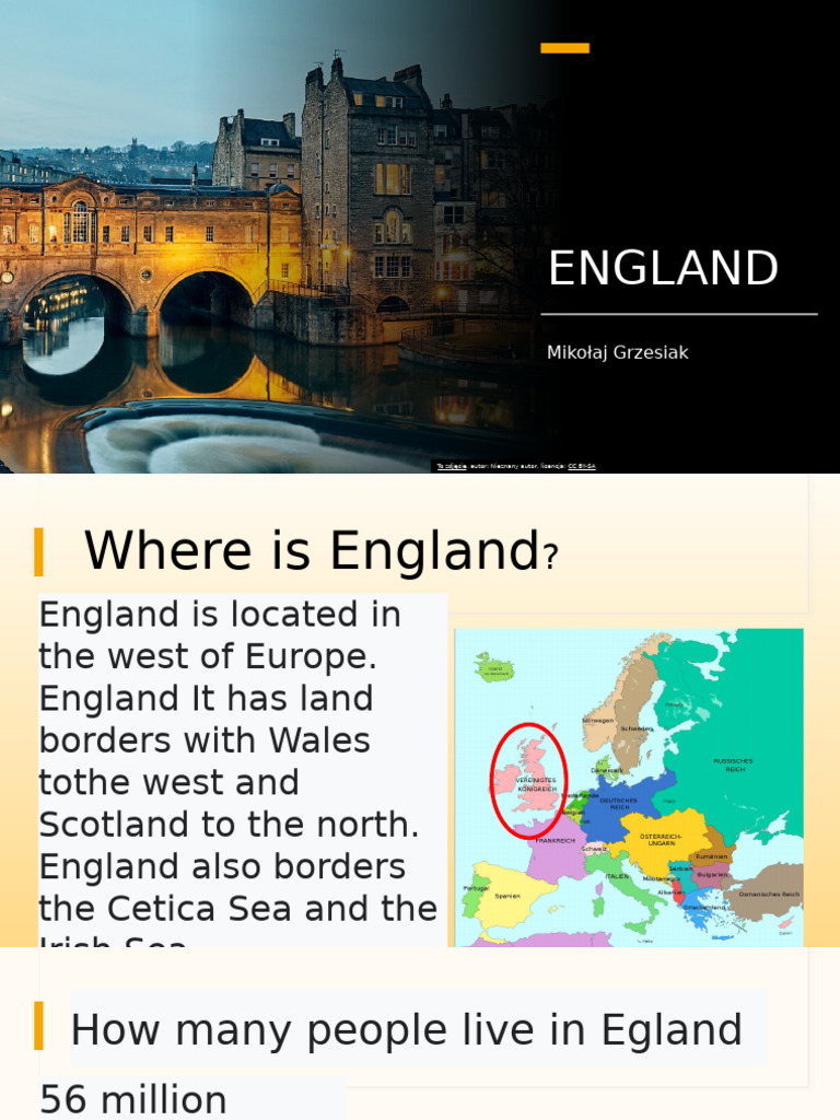 ENGLAND Prezentacje | PDF | England