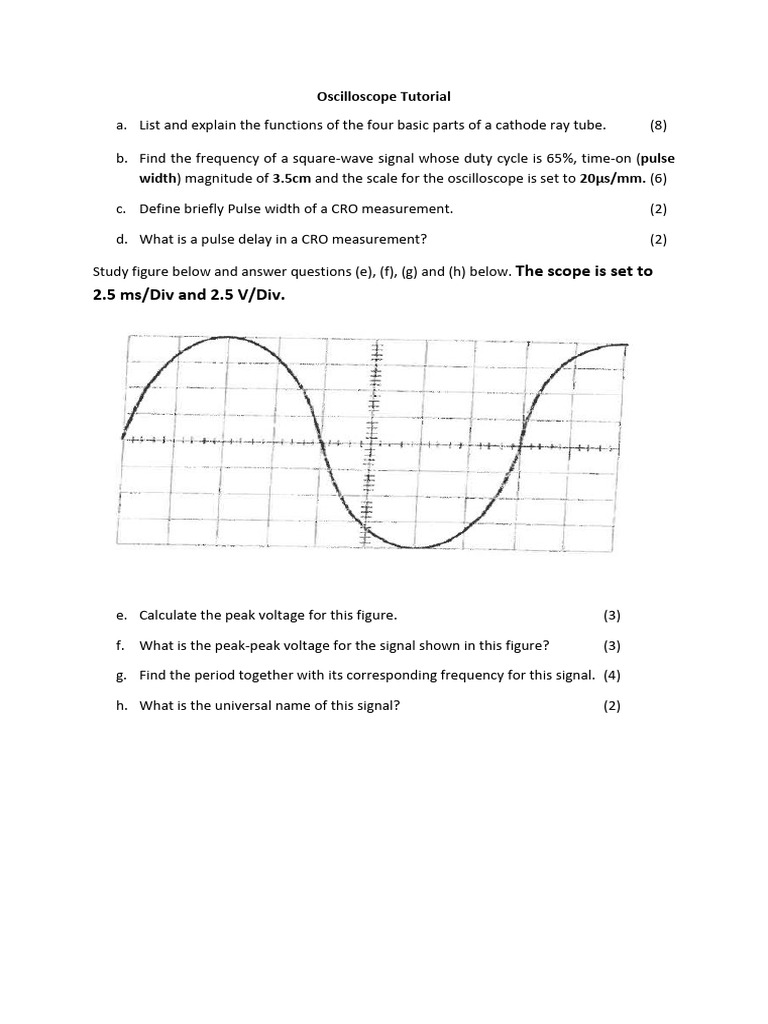 Oscilloscope Tutorial | PDF