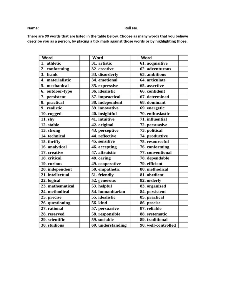 RIASEC Short Scale Holland | PDF | Psychological Concepts