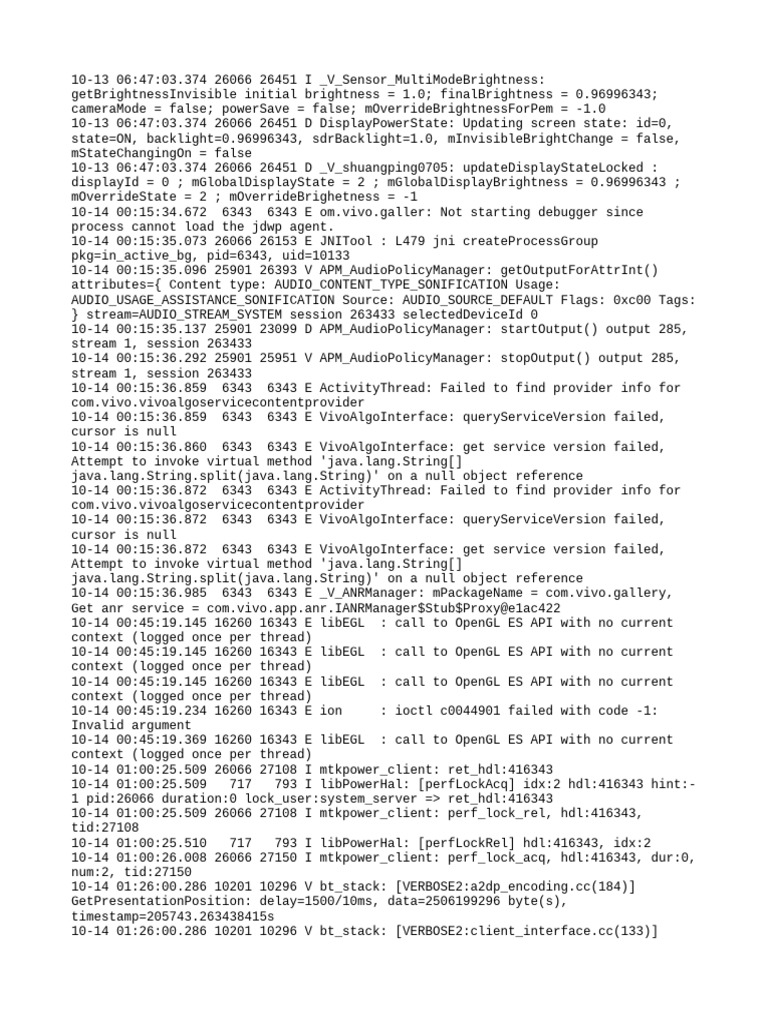 System Log Analysis and Debugging Insights | PDF | Software | Computing