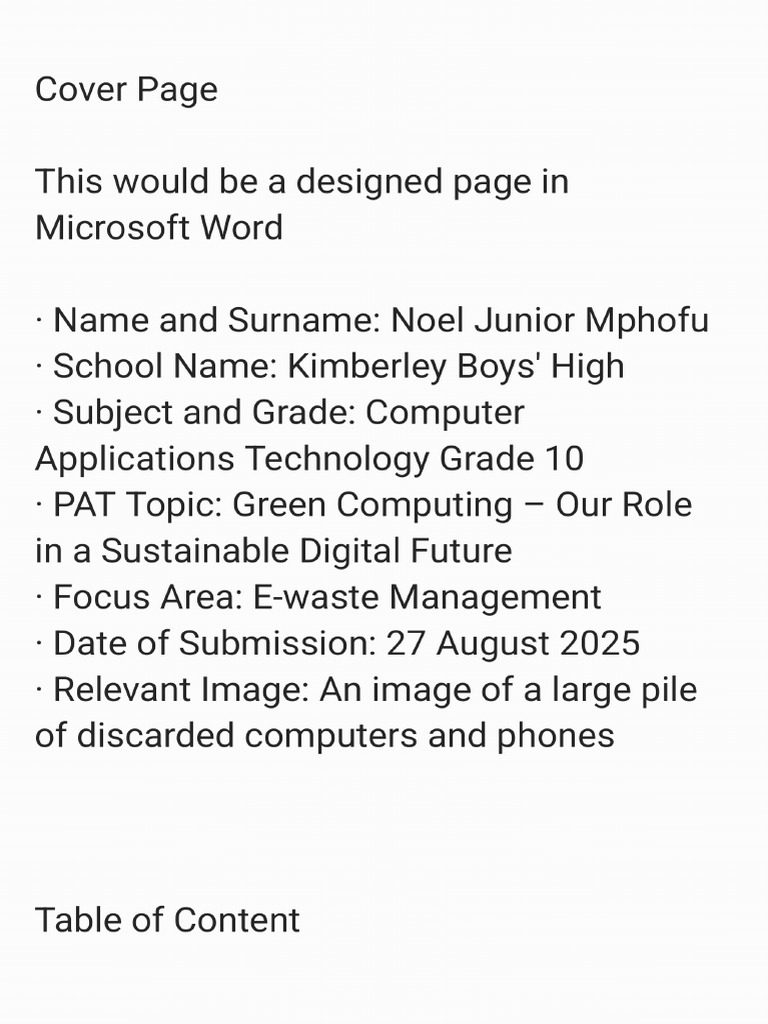 Noel Mphofu | PDF