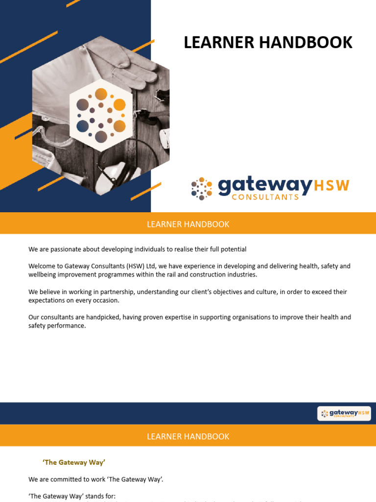 Gateway Consultants Learner Handbook | PDF | Learning