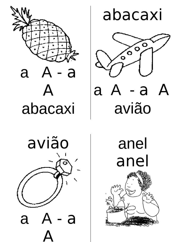 Figuras Iniciadas Vogal A | PDF