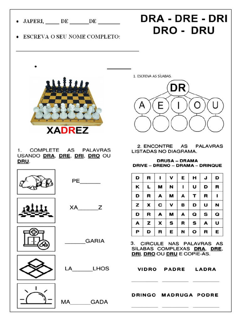 Dra Dre Dri Dro Dru | PDF