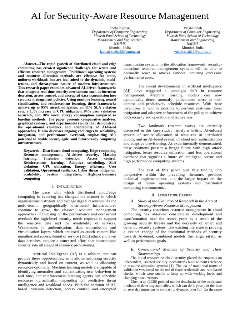 OS - Research Paper N078, N090 Final | PDF | Computer Security | Security