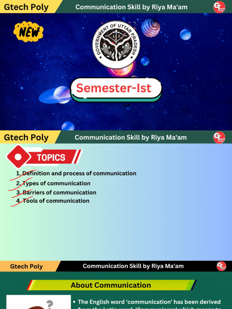 Communication Lec 1 | PDF