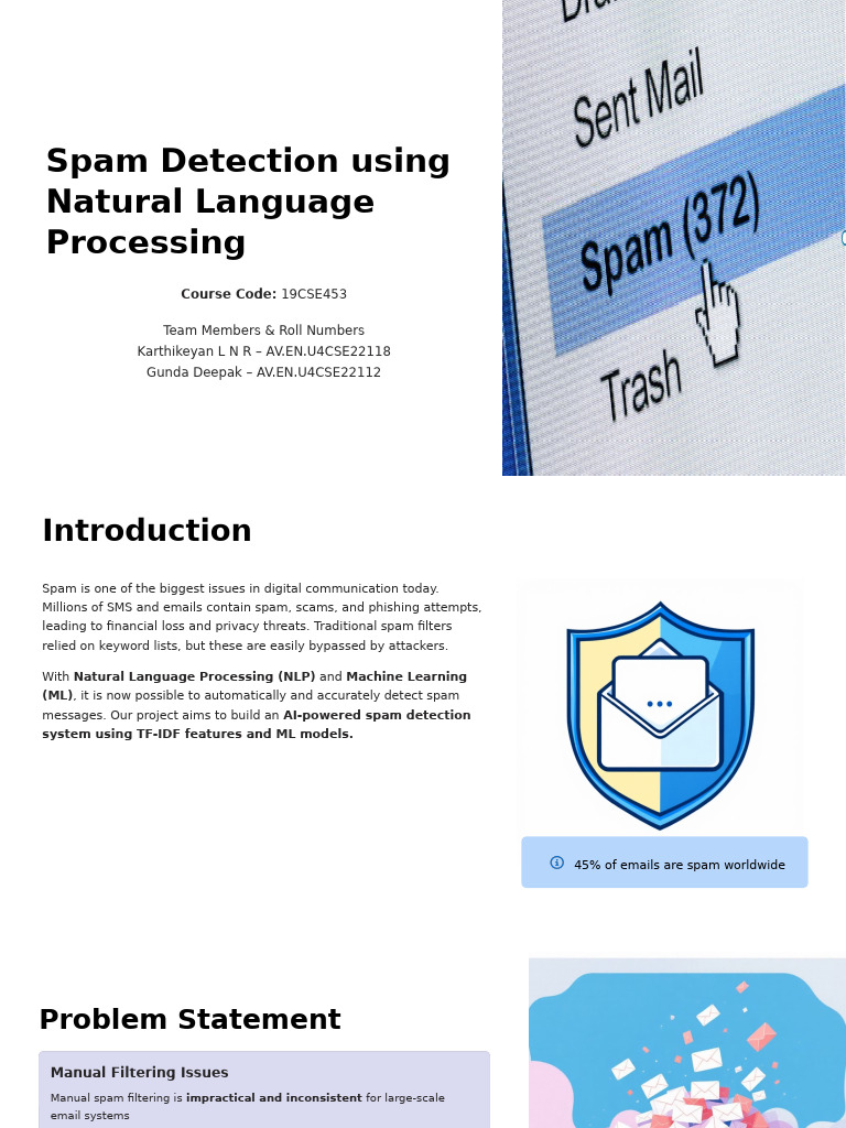 Spam Detection Using Natural Language Processing | PDF | Machine ...