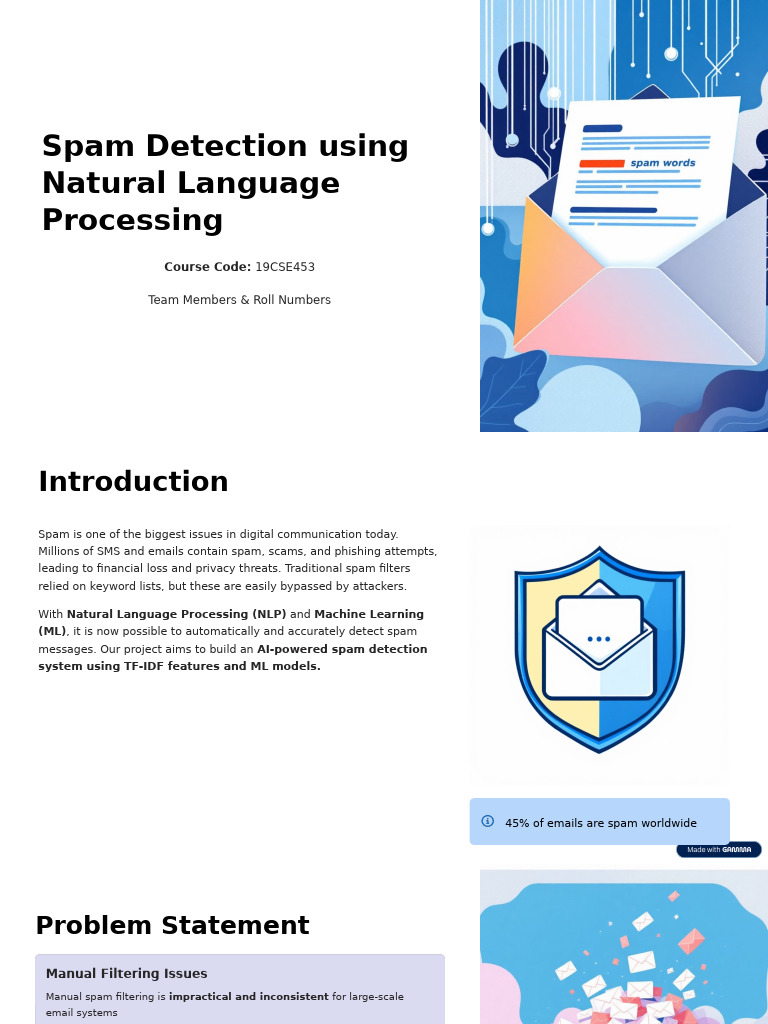 AI Spam Detection with NLP Techniques | PDF | Machine Learning ...