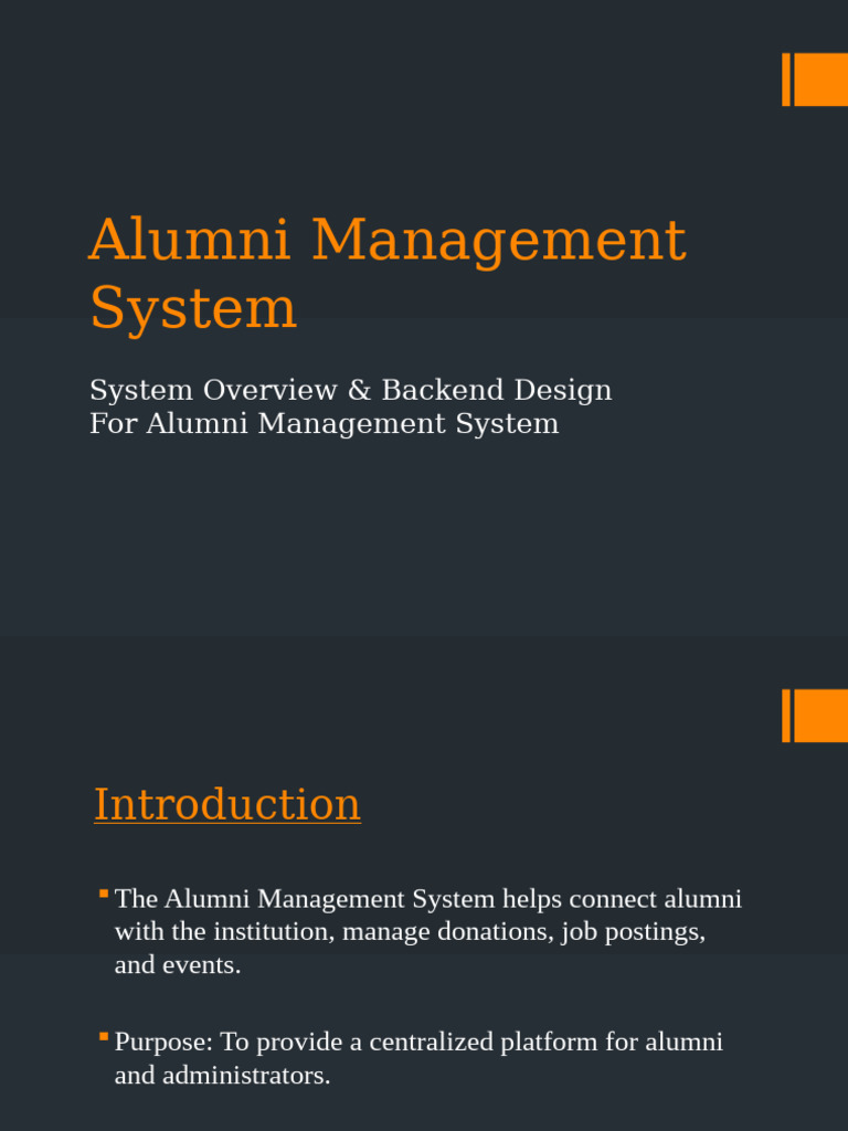 Alumni Management System Overview | PDF | User Interface | Information ...