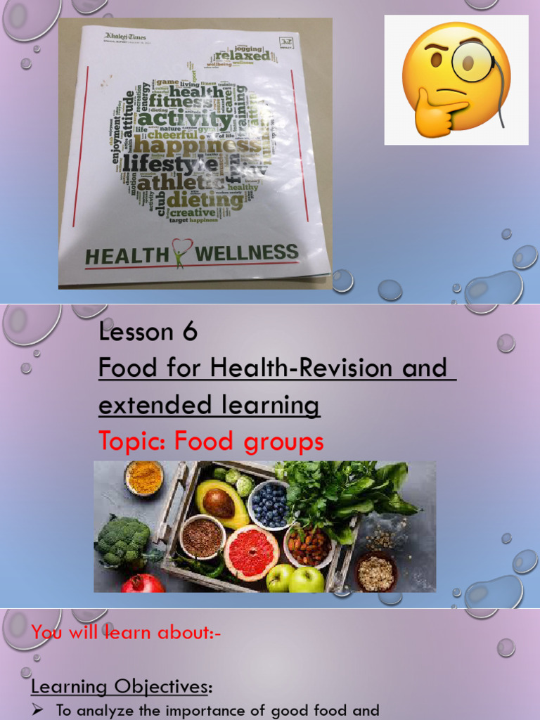 Understanding Food Groups for Health | PDF