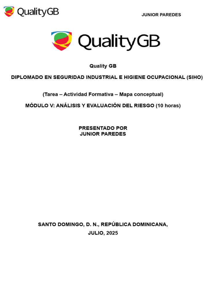 Junior Paredes - Tarea - Mapa Conceptual - MÓDULO V | PDF