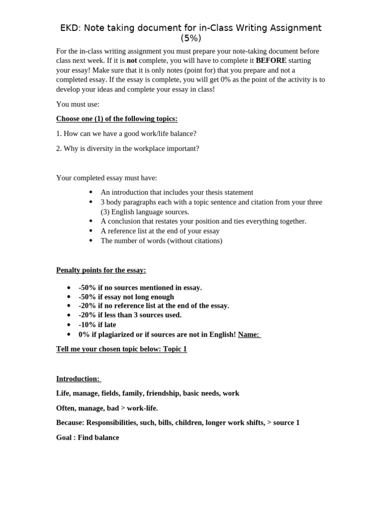 Writing Assignment | PDF | Essays | Human Communication