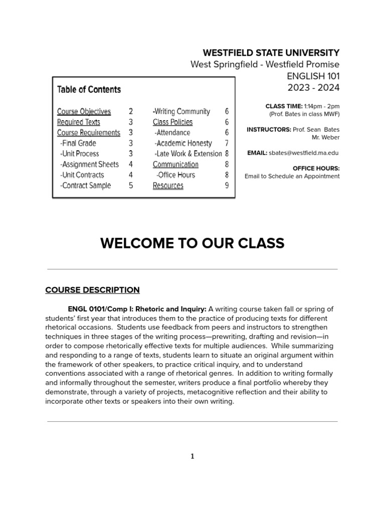 WSU Promise 22-23 syllabus | PDF | Genre | Plagiarism
