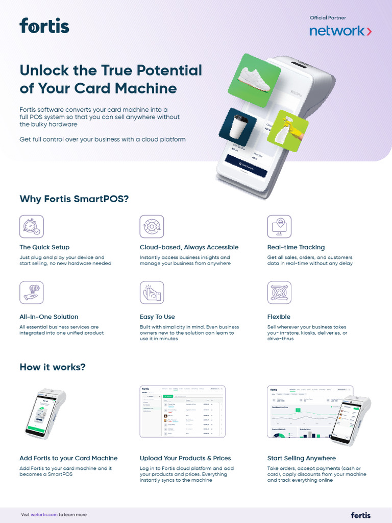 Fortis SmartPOS One Pager | PDF | Point Of Sale | Computing