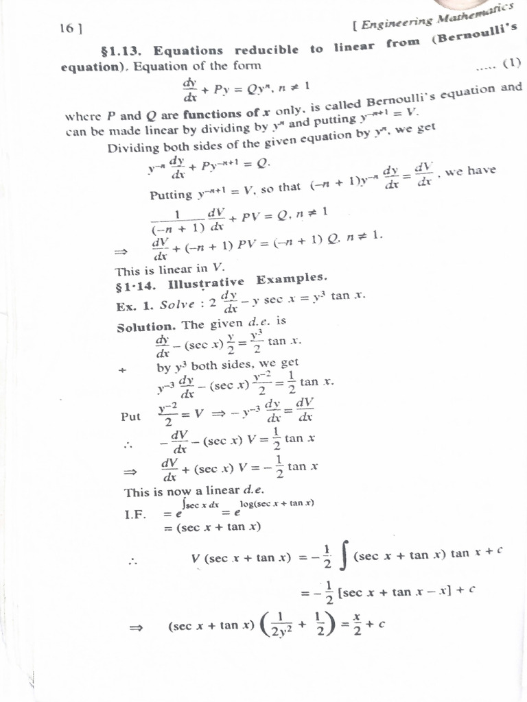 Unit 1.differential - Equation | PDF