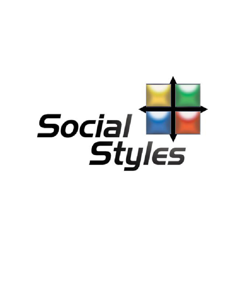 Communication Social Styles | PDF | Risk | Thought