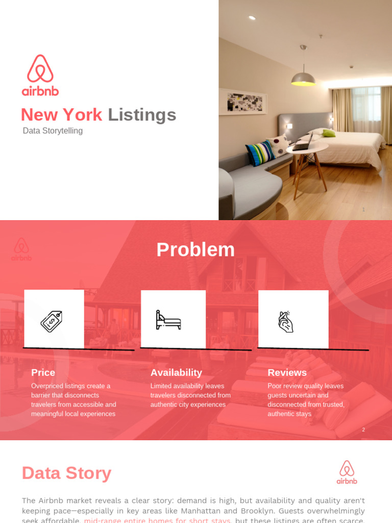 Airbnb Data Storytelling | PDF | New York City | Demand