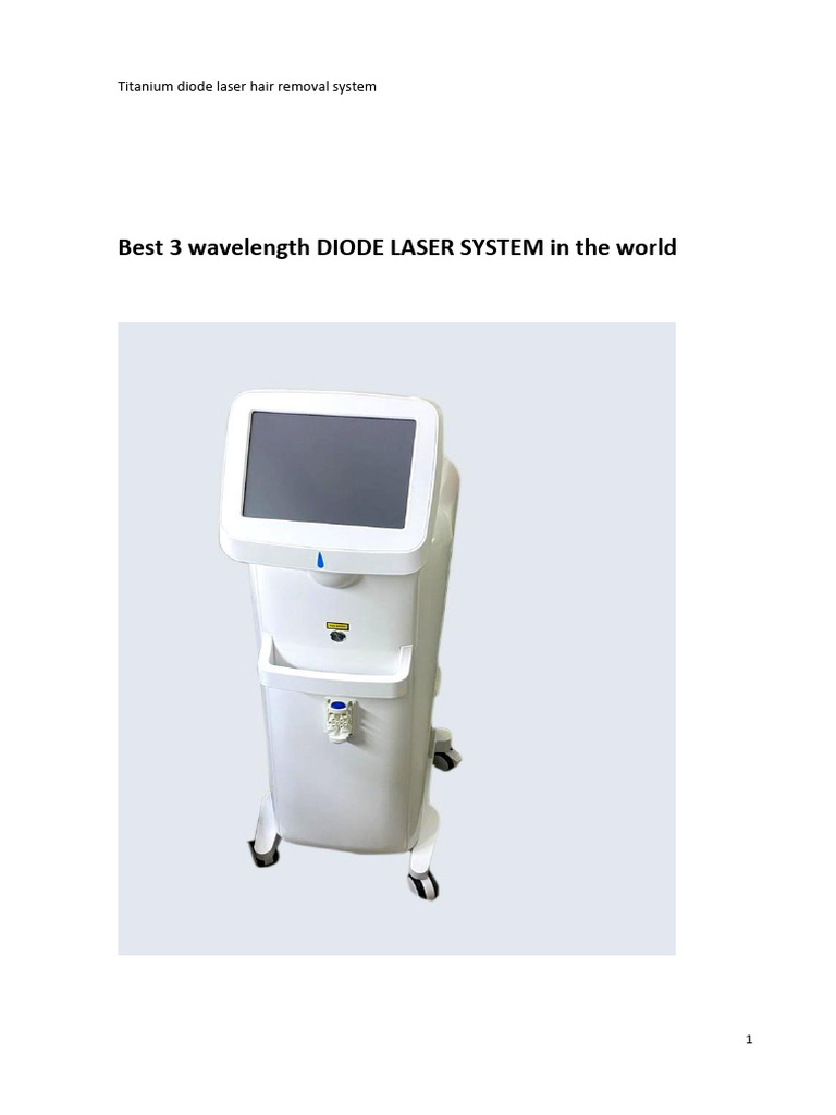 Soprano Titanium Diode Laser Manual | PDF | Laser
