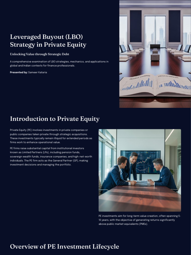 LBO1 | PDF | Leveraged Buyout | Private Equity