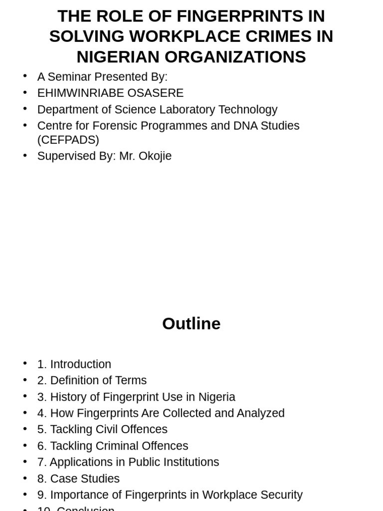 Fingerprint Presentation Revised | PDF | Fingerprint | Forensic Science