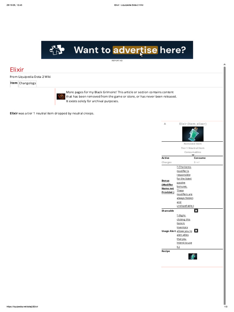 Elixir - Liquipedia Dota 2 Wiki | PDF