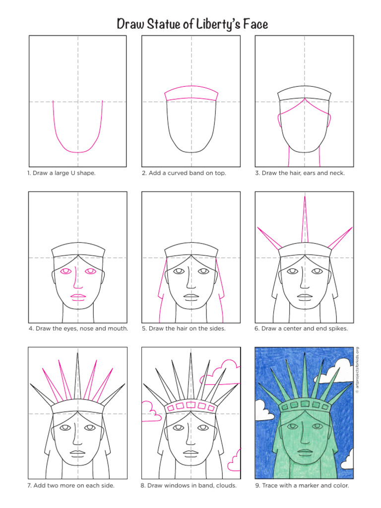 Draw The Statue of Libertys Face | PDF