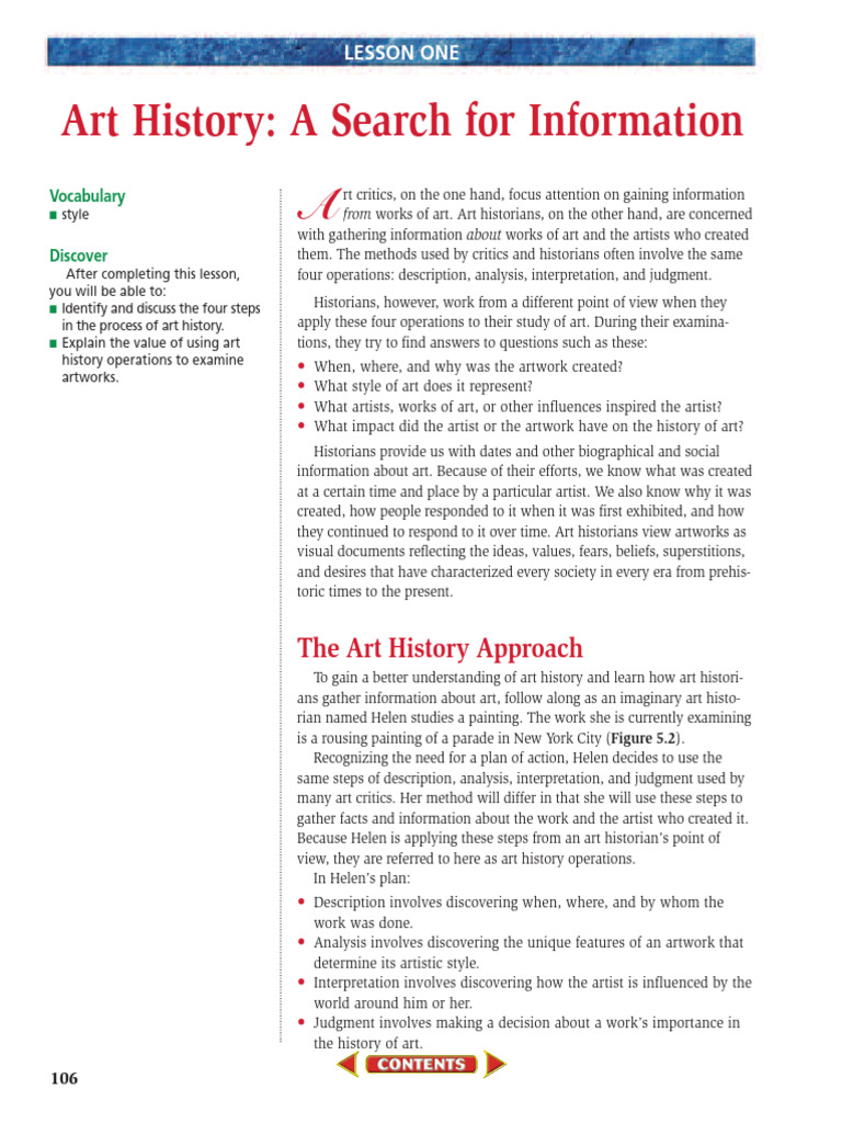 Art History A Search For Information | PDF | Impressionism | Art History