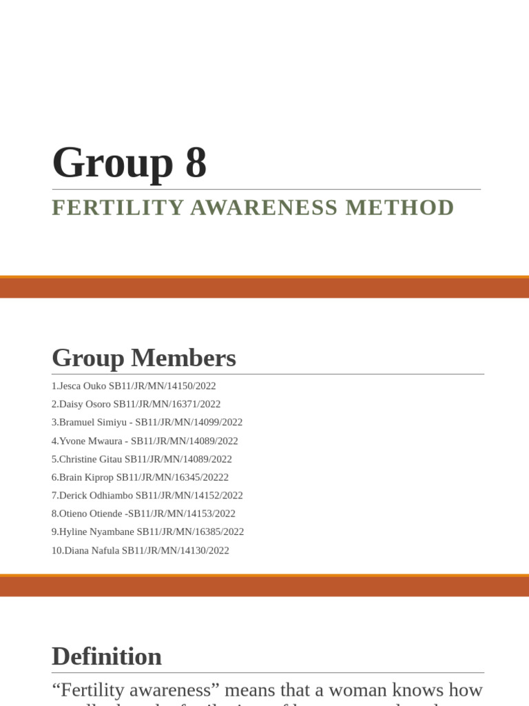 Fertility awareness methods | PDF | Condom | Human Reproduction