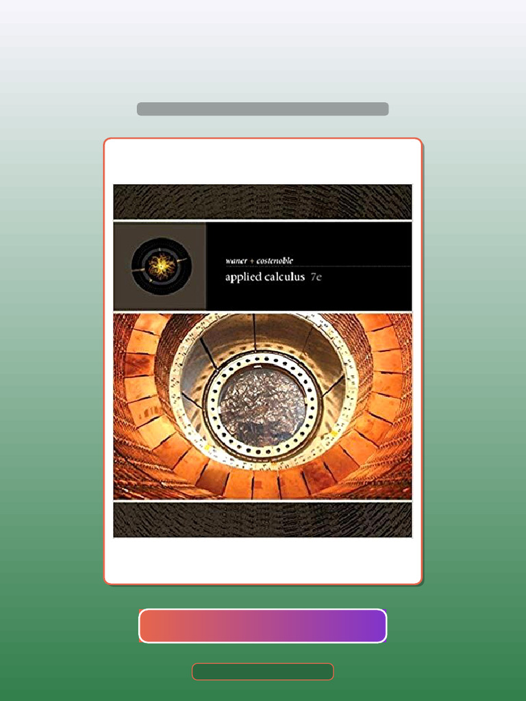 Exam Prep ETextbook PDF For Applied Calculus 7th Edition by Stefan ...