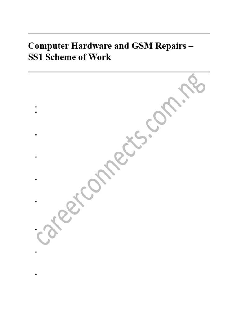 SS1-SS3 Scheme for Computer & GSM Repair | PDF | Computer Hardware ...