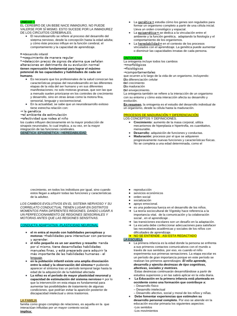 Neuro Des Arrollo | PDF | Cerebro | Aprendizaje