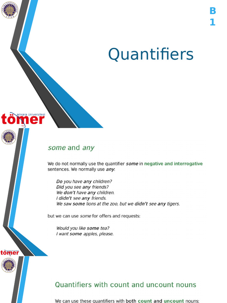 B1.2 - Quantifiers | PDF