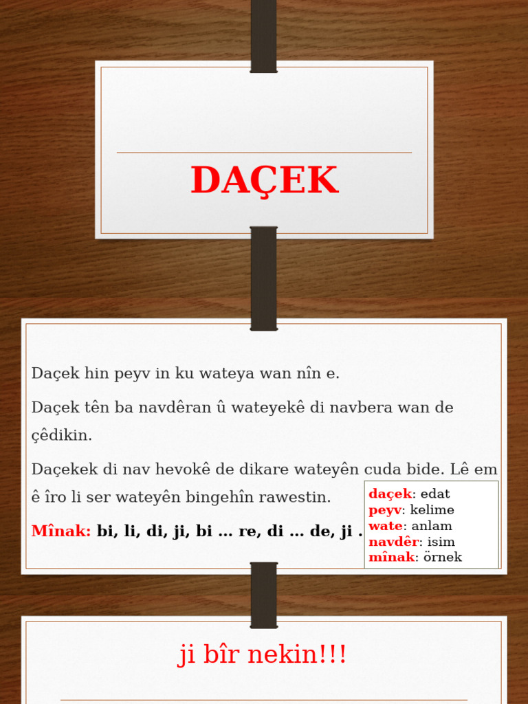 Daçek Ders 1 | PDF