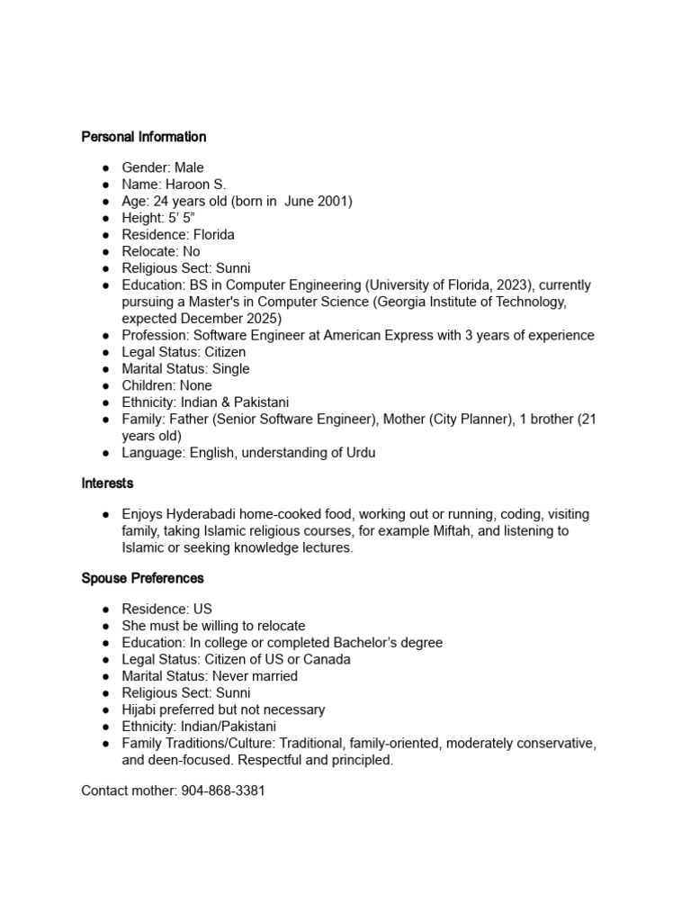 HaroonS 2025 | PDF