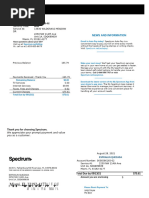 Spectrum Billing Statement Example | PDF | Fee | Cheque