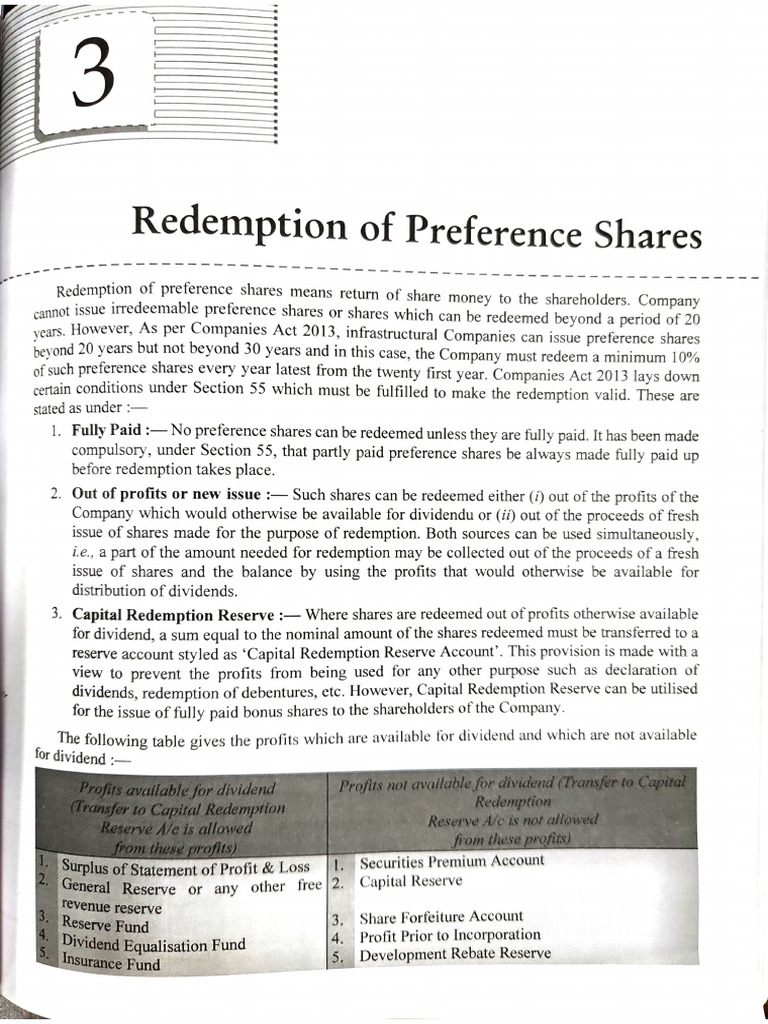 Preference Shares | PDF