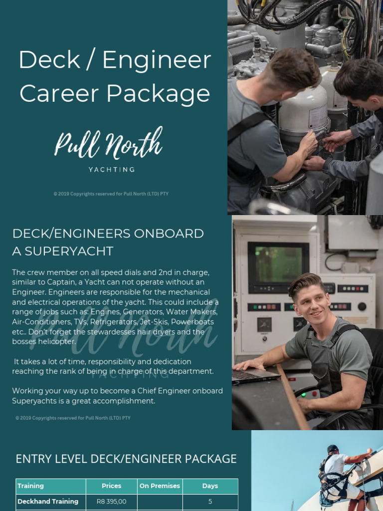 Superyacht Deck/Engineer Training Packages | PDF | Water Transport
