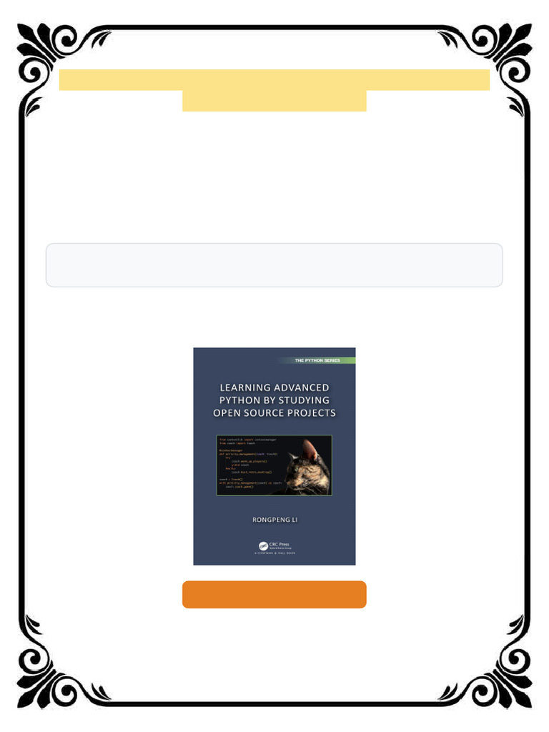 Learning Advanced Python by Studying Open Source Projects 1st Edition Li online pdf | PDF ...