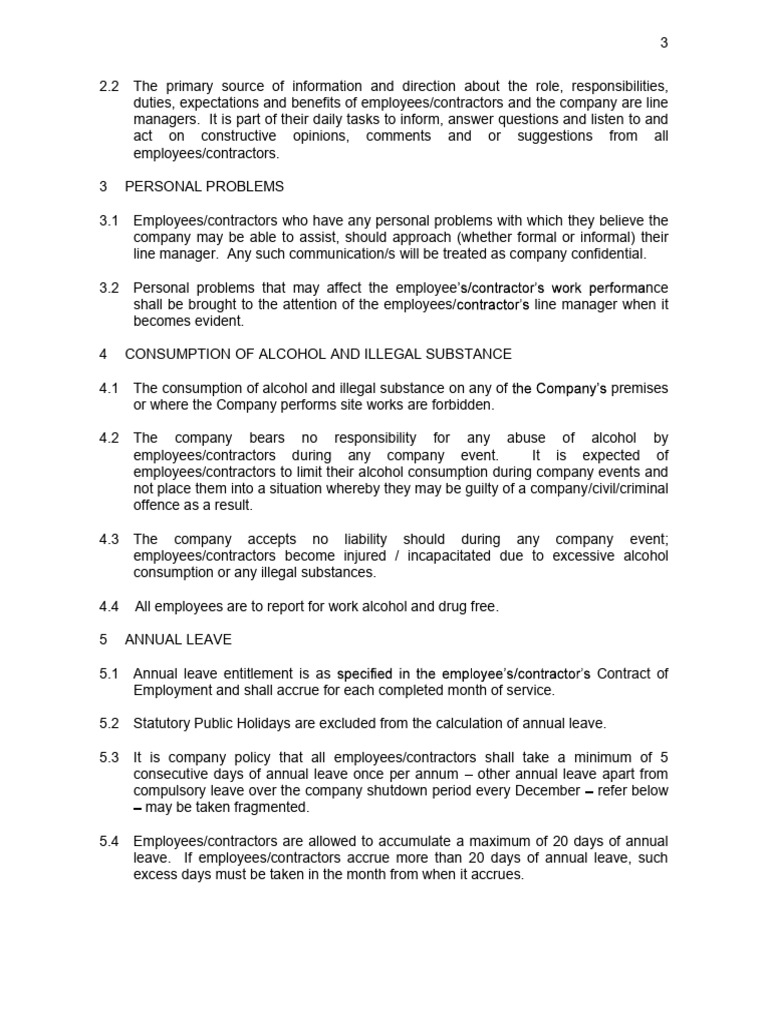 Leave Procedure | PDF | Employment | Sick Leave