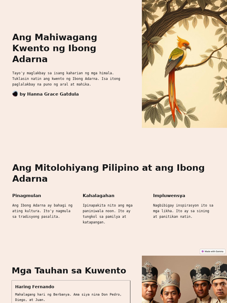 Ang Mahiwagang Kwento NG Ibong Adarna... | PDF